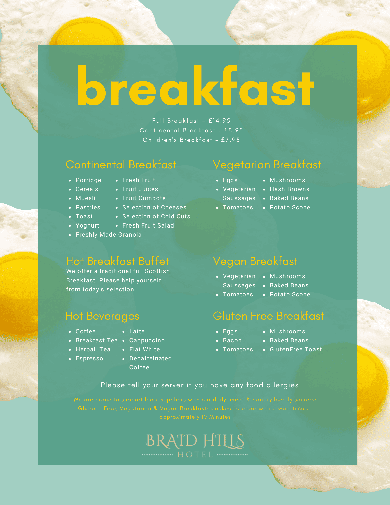 1886 Restaurant & Terrace – Braid Hills Hotel